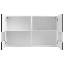 Optifit Glash&auml;ngeschrank &raquo;Faro&laquo;, mit Metallgriffen, Breite 100 cm grau