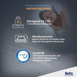 Beco Komfortschaummatratze &raquo;Matratze Dream Flex, 7-Zonen-Komfortschaummatratze, diverse Gr&ouml;&szlig;en&laquo; 18 cm hoch Raumgewicht: 28 kg/m&sup3; 1 Stk. tlg. Note 1,3 SEHR 