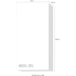 Optifit H&auml;ngeschrank &raquo;Faro&laquo;, mit Metallgriff, Breite 40 cm wei&szlig;