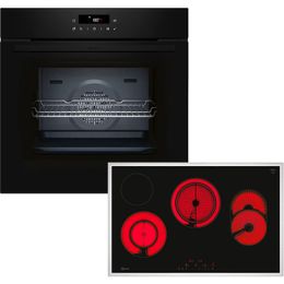Neff Backofen-Set &raquo;B2CCJ7AK3&laquo; mit Teleskopauszug nachr&uuml;stbar Pyrolyse-Selbstreinigung mit pyrolytischer Selbstreinigung schwarz Backofen-Set