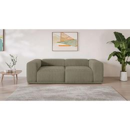 s.Oliver Big-Sofa &raquo;EMMERIK Designersofa, 3-Sitzer mit Wellenfederung, B/T/H: 242/98/73 cm&laquo; hoher Sitzkomfort, gem&uuml;tlich und modern, auch in Cord gr&uuml;n 