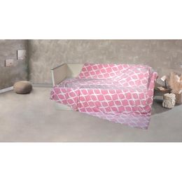 Kinzler Wohndecke &raquo;Mikrofaser XXL "Welle"&laquo; Kuscheldecke, 220x240 cm rosa Polyester