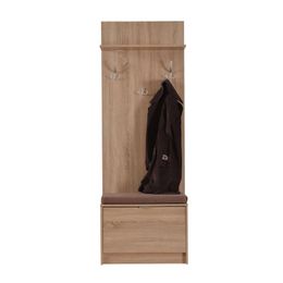 Inosign Kompaktgarderobe &raquo;Flamenco Flurgarderobe, Dielenschrank, Flurm&ouml;bel, Breite 67 cm&laquo; mit Sitzbank und Garderobenpaneel, Klappt&uuml;r, 8 Haken, in 