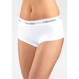 Calvin Klein Underwear Damen Panty &raquo;MODERN COTTON&laquo; mit breitem B&uuml;ndchen wei&szlig; M