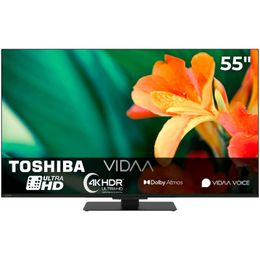 Toshiba DLED-Fernseher &raquo;55UV6F63DA&laquo; 139 cm/55 Smart-TV schwarz Erleben Sie Dolby Atmos: Tauchen Sie ein in einen beeindruckenden 360-Grad-Sound, der Sie 