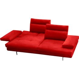 Calia italia 3,5-Sitzer &raquo;Toby Wing, italienisches Designsofa, super bequem, Megasofa&laquo; inkl. Sitztiefenverstellung und Armteilfunktion, F&uuml;&szlig;e in Schwarz