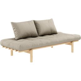 Karup Design Daybett &raquo;Pace&laquo; Set, 2 Stk. tlg. aus massiven Kiefernholz, inkl. Futonmatratze beige