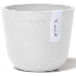 Ecopots Blumentopf &raquo;Oslo Mini 11,5 Wei&szlig;&laquo; f&uuml;r den Innenbereich wei&szlig; Kunststoff