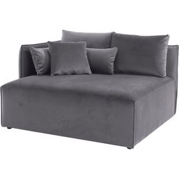 OTTO home Ottomane &raquo;N&ouml;re&laquo; kurzes Lounge-Modul - zum Zusammenstellen, Breite 138 cm, Tiefe 128 cm grau 100% Polyester
