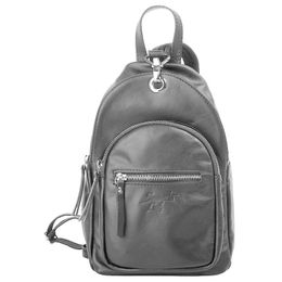 Samantha Look Damen Cityrucksack echt Leder, Made in Italy schwarz B/H/T: 28cm x 18cm x 10cm, onesize
