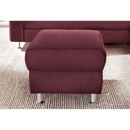 Sit & More sit&more Hocker &raquo;Belfort&laquo; mit Stauraumfach rot Luxus-Microfaser (90% Polyester, 10% Polyamid);Flachgewebe (100% Polyester);Luxus-Microfaser ALTARA 