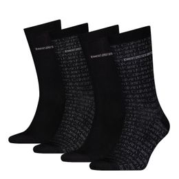 Calvin Klein Herren Socken &raquo;CK MEN SOCK 4P GIFTBOX AOP&laquo; 4er Pack schwarz - (40/46)