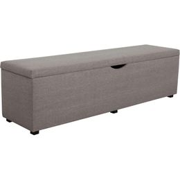 Home Affaire Hockerbank &raquo;Standard&laquo; Breite 120cm oder 160cm, auch als Garderobenbank oder Bettbank braun Struktur fein (100% Polyester) f&uuml;r Bett &raquo;