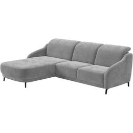 Sit & More sit&more Ecksofa &raquo;Blues L-Form&laquo; wahlweise mit Klapptisch und USB grau 95% Polyester 5% Polyamid