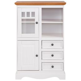 Home Affaire Highboard &raquo;Melissa&laquo; Vitrine, Breite 80 cm gelb