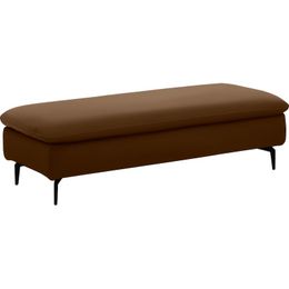 W.Schillig Ecksofa &raquo;valentinoo, Designsofa, bequem, elegant und zeitlos, L-Form&laquo; inklusive Hocker, mit Sitztiefenverstellung, Breite 299 cm braun 