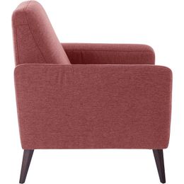 exxpo - sofa fashion Sessel &raquo;Samso, Loungesessel mit tollem Sitzkomfort&laquo; Komfortsitzh&ouml;he 49cm rot
