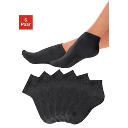 H.I.S. H.I.S Damen Kurzsocken Packung, 6 Stk. tlg. mit kuscheligem Innenfrottee schwarz 35-38