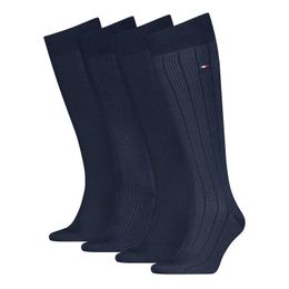 Tommy Hilfiger Damen Kniestr&uuml;mpfe &raquo;TH MEN KNEEHIGH 4P TIN GIFTBOX&laquo; 4er Pack blau 39-42