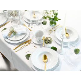 Creatable Kombiservice &raquo;Barcelona&laquo; klassischer Manufakturstil wei&szlig; Porzellan