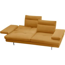 Calia italia 3,5-Sitzer &raquo;Toby Wing, italienisches Designsofa, super bequem, Megasofa&laquo; inkl. Sitztiefenverstellung und Armteilfunktion, F&uuml;&szlig;e in Schwarz