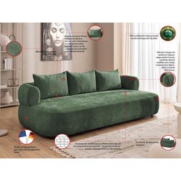 Home Affaire Big-Sofa &raquo;LUSSAC 4-Sitzer Design-Sofa mit Zierkissen, Ma&szlig;e B/T/H: 242/123/78 cm&laquo; hoher Sitzkomfort und modernes Design, Sofa ohne 