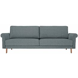 Creation BY ROLF BENZ 2-Sitzer &raquo;CR.450, Designsofa, Loungesofa&laquo; modern Landhaus, F&uuml;&szlig;e in Nussbaum, Breite 168 cm grau NaturLEDER OSKAR (echtes 