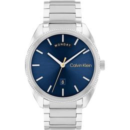Calvin Klein Herren Quarzuhr &raquo;TIMELESS&laquo; Armbanduhr, Herrenuhr, Datum, Mineralglas, Edelstahlarmband silber