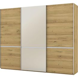 Musterring Schwebet&uuml;renschrank &raquo;Savona, Kleiderschrank, Schrank, Garderobe, mit Schiebet&uuml;ren&laquo; Teilmassiv Bianco-Eiche, mit Spiegel oder Glas, MADE IN GERMANY, 
