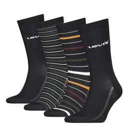 Levi's Levi's Herren Socken &raquo;LEVIS REG CUT STRIPE GIFTBOX 4P&laquo; 4er Pack 35-38