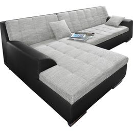 DOMO collection Ecksofa &raquo;Treviso viele Bez&uuml;ge, auch in Cord, L-Form, B/T/H: 267/80/83 cm&laquo; mit Bettfunktion, inkl. Zierkissen, Unser Dauertiefpreis 