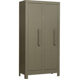 Woood Garderobenschrank &raquo;Bobby Mehrzweckschrank, Garderobenschrank&laquo; aus Kiefernholz, H 190 cm x B 95 cm gr&uuml;n Holzwerkstoff