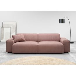 Home Affaire Big-Sofa &raquo;Glimminge auch in Breitcord, Feincord + Easy care-Bezug,&laquo; besondere Kedern&auml;hte Zierkissen rosa 95% Polyester, 5% Nylon