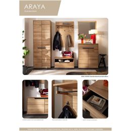 MCA living Garderobenschrank &raquo;Araya Garderobenschrank,Schrank,Dielenschrank,Flurschrank,Breite 69cm&laquo; Set, 1 St&uuml;ck, 1 Stk. tlg. T&uuml;ren ged&auml;mpft, 