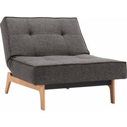 INNOVATION LIVING Sofa &raquo;Splitback Eik&laquo; in scandinavischem Design grau Baumwolle Canvas-Optik (100% Baumwolle);Struktur fein (100% Polyester)