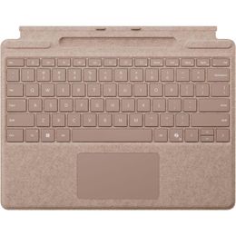 Microsoft Tastatur mit Touchpad &raquo;Surface Pro Keyboard mit Stiftaufbewahrung&laquo; (Fn-Tasten Touchpad) beige