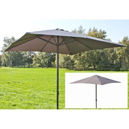 Garden Pleasure Sonnenschirm 250 &times;250 cm grau Bezug: 100% Polyester