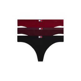 Tommy Hilfiger Underwear Damen String &raquo;3 PACK THONG (EXT.SIZES)&laquo; 3 Stk. basic, elastischer Bund, unifarben schwarz S (36), 3 Stk.