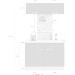Optifit Buffet &raquo;Faro&laquo;, mit Metallgriffen, Breite 120 cm wei&szlig;