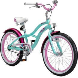 Bikestar Jugendfahrrad &raquo;Cruiser&laquo; 1 Gang f&uuml;r Damen blau Jugendfahrrad