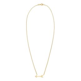 Elli Damen Collierkettchen &raquo;Pfeil Amor Zirkonia 925 Sterling Silber&laquo; gold