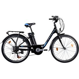 Z&uuml;ndapp Z&uuml;ndapp Damen &raquo;Z500&laquo; 6 Gang Shimano Tourney Schaltwerk Kettenschaltung Heckmotor 250 W Pedelec, Elektrofahrrad f&uuml;r Damen u. Herren schwarz