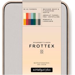 Schlafgut Bettlaken &raquo;Frottex Spannbettlaken&laquo; MADE IN GREEN by OEKO-TEX grau Frottee, Obermaterial: 75% Baumwolle, 25% Polyester