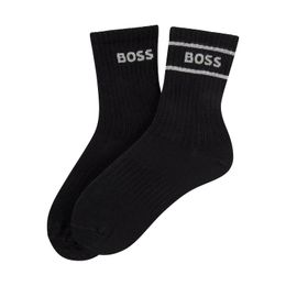 BOSS Damen BOSS Socken 2 Paar tlg. sportiv, mit dezentem Locke, Fersen- und Zehenpartie verst&auml;rkt 36-42