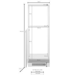 Optifit Backofen/K&uuml;hlumbauschrank &raquo;Faro&laquo;, mit Metallgriff, Breite 60 cm wei&szlig;