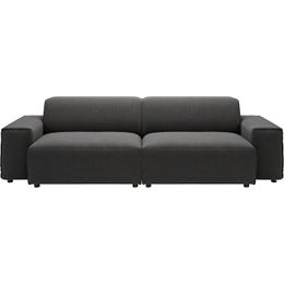 Home Affaire Big-Sofa &raquo;Glimminge auch in Breitcord, Feincord + Easy care-Bezug,&laquo; besondere Kedern&auml;hte Zierkissen grau 100% Polyester