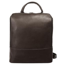 Harold'S Harold's Damen Cityrucksack &raquo;CAMPO&laquo; echt Leder braun B/H/T: 34cm x 28cm x 10cm, onesize