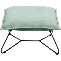 ED EXCITING DESIGN Hocker &raquo;Vico&laquo; mit Design-Gestell aus schwarzem Metall, in Cord gr&uuml;n 92% Polyester, 8% Polyamid