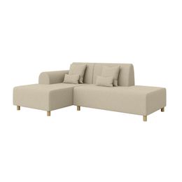 OTTO home Ecksofa &raquo;Suyala&laquo; L-Form mit Hocker grau 100% Polyester
