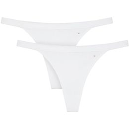 Triumph Damen String &raquo;Smart Natural&laquo; 2er Pack, modern, minimalistisch, hoher Beinausschnitt, Single Jersey wei&szlig; 2